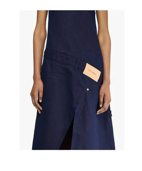 J.W.ANDERSON Denim Panelled Midi Dress