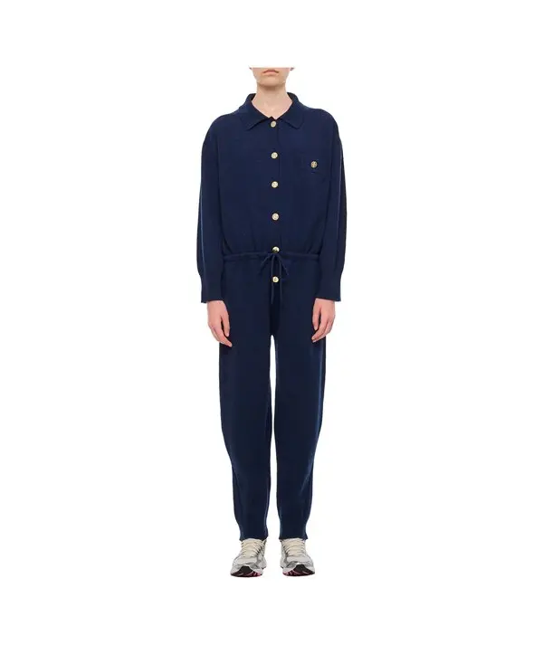 BARRIE Long-sleeved Front-button Jumpsuit