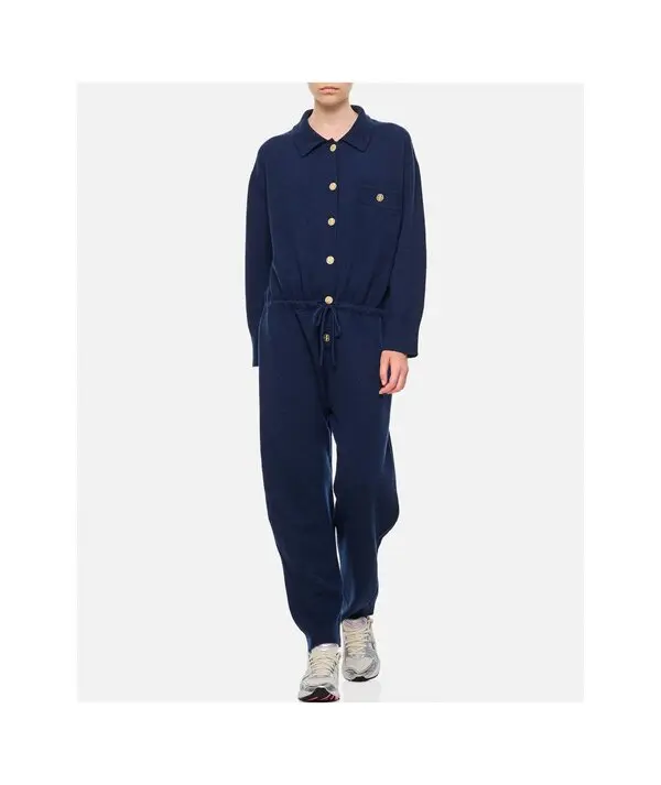BARRIE Long-sleeved Front-button Jumpsuit