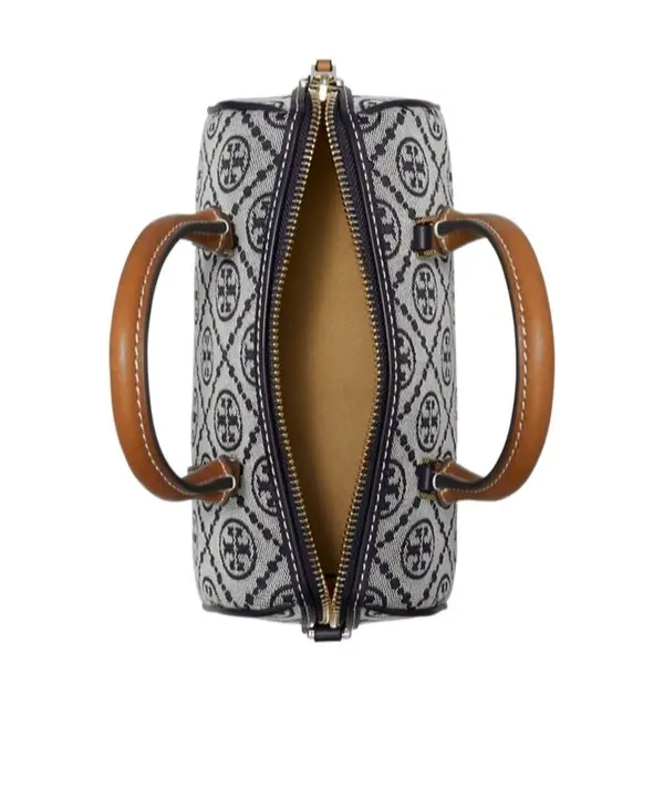 Tory Burch T Monogram Zipped Mini Barrel Bag
