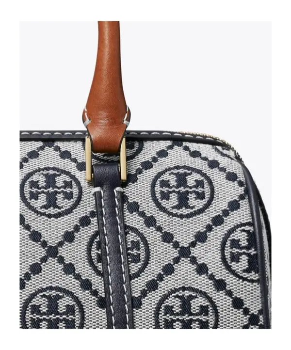 Tory Burch T Monogram Zipped Mini Barrel Bag