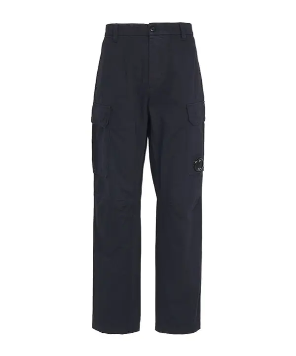C.P. COMPANY Sateen Cargo Pants - Black