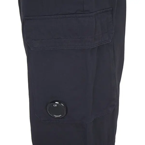 C.P. COMPANY Sateen Cargo Pants - Black