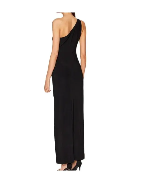 Ralph Lauren Embellished One-shoulder Maxi Dress
