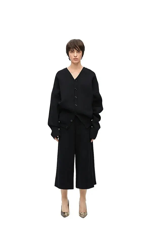 Loewe Wool Blend Draped Cardigan