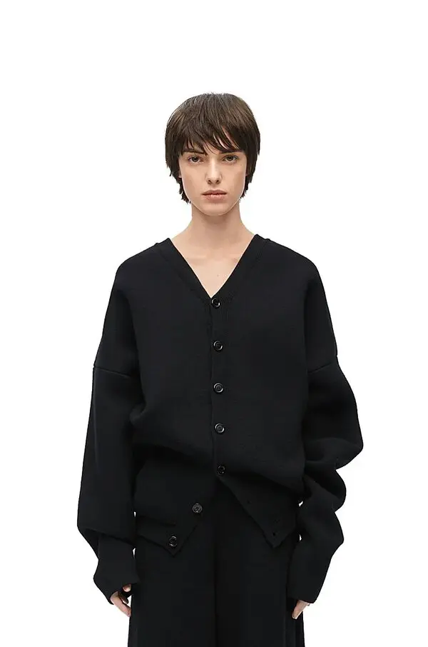 Loewe Wool Blend Draped Cardigan