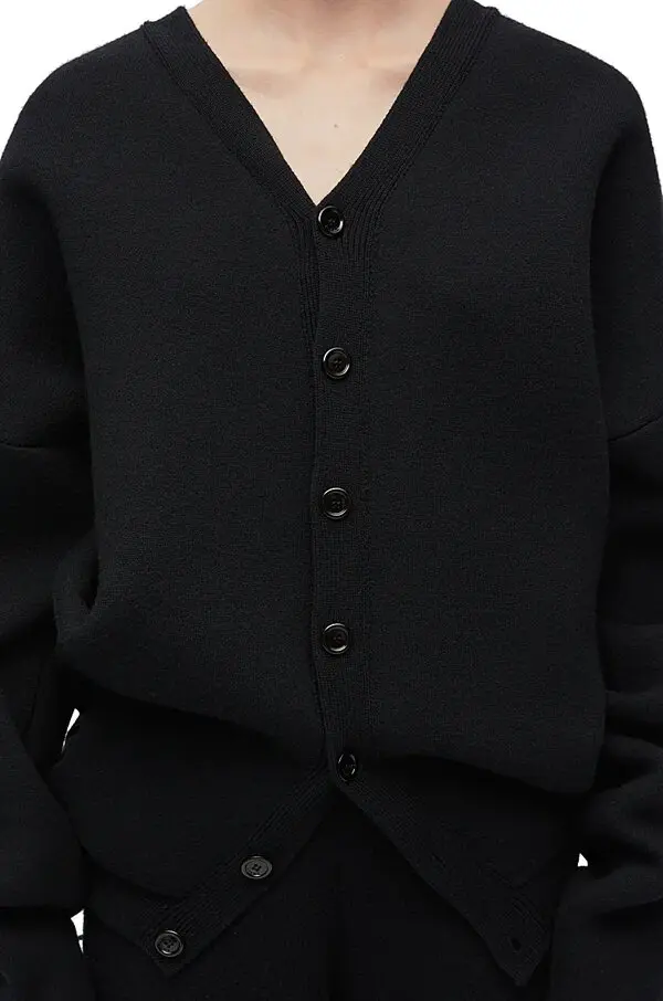 Loewe Wool Blend Draped Cardigan