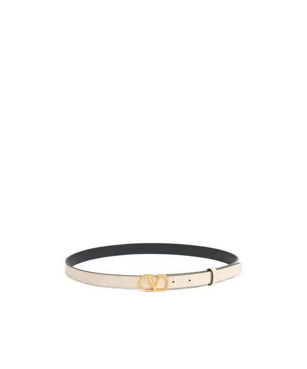 Valentino Garavani Vlogo Signature Buckled Belt - Ivory