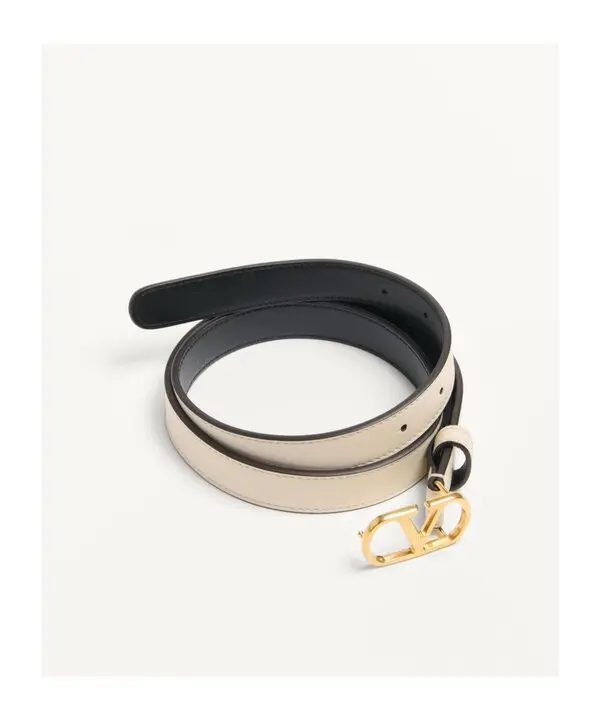 Valentino Garavani Vlogo Signature Buckled Belt - Ivory