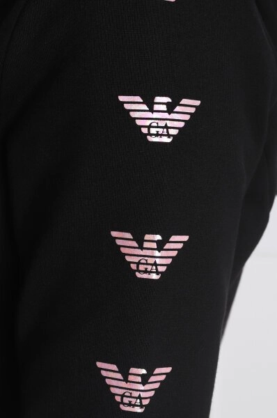 EA7 Logo Zip-up Hooded Casual Jacket