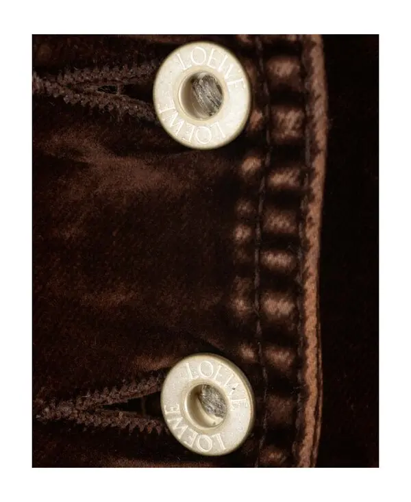 Loewe Strappy Velvet Cropped Top
