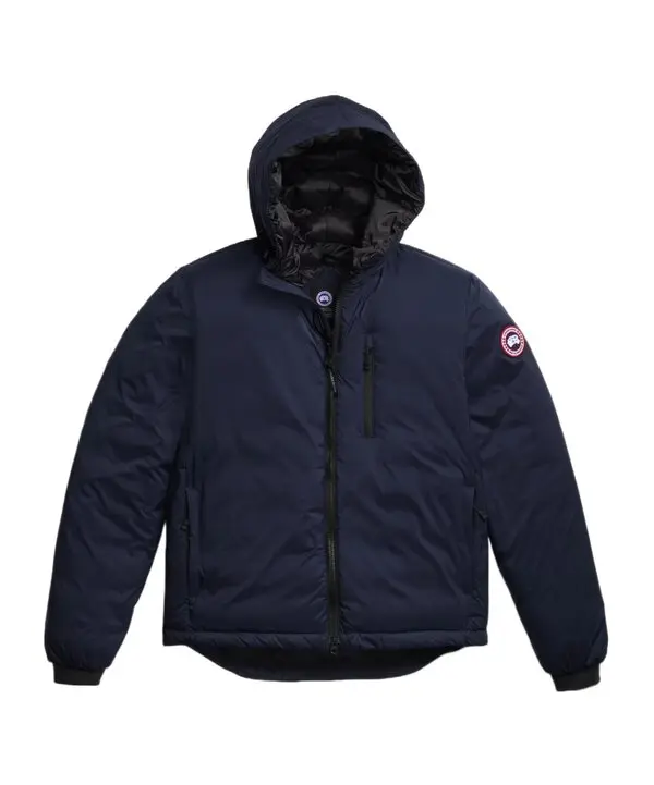 Canada Goose Logo Patch Zip-up Jacket - Atlantic Navy