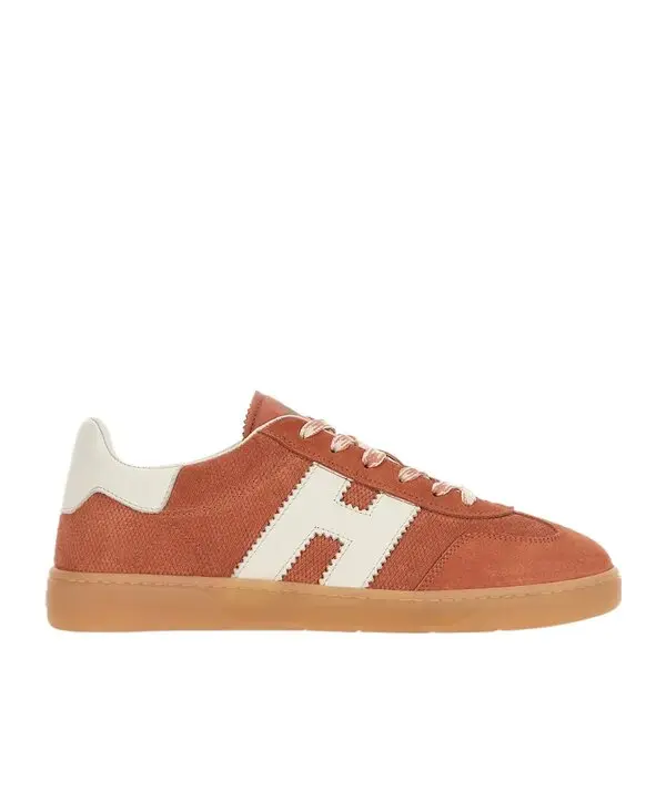 Hogan Round Toe Sneakers - Orange