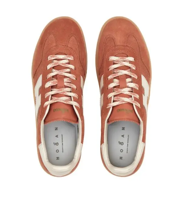 Hogan Round Toe Sneakers - Orange