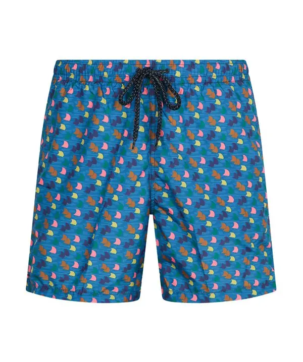 DRUMOHR Patterned Swim Shorts - Blue