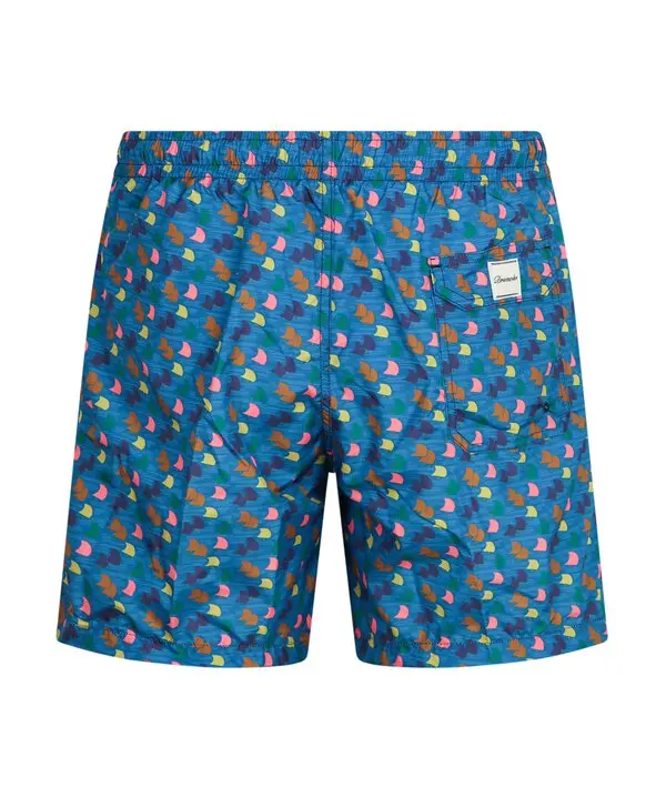 DRUMOHR Patterned Swim Shorts - Blue