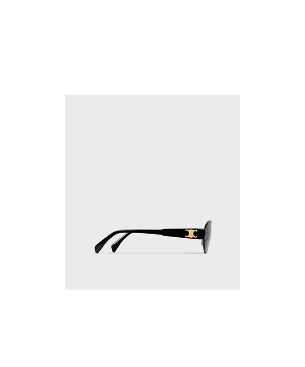 Celine Triomphe Metal 01 Sunglasses - Black/smoky