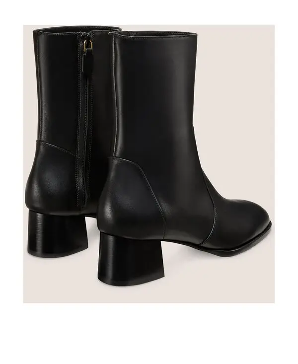 STUART WEITZMAN Nola Zipped Boots With Thick Heel And Square Toe