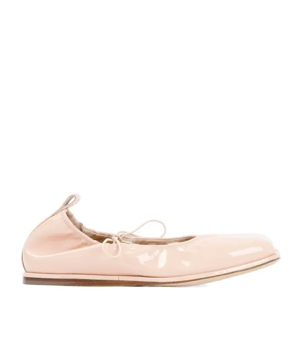 Simone Rocha Bow Detail Ballet Flats - Nude