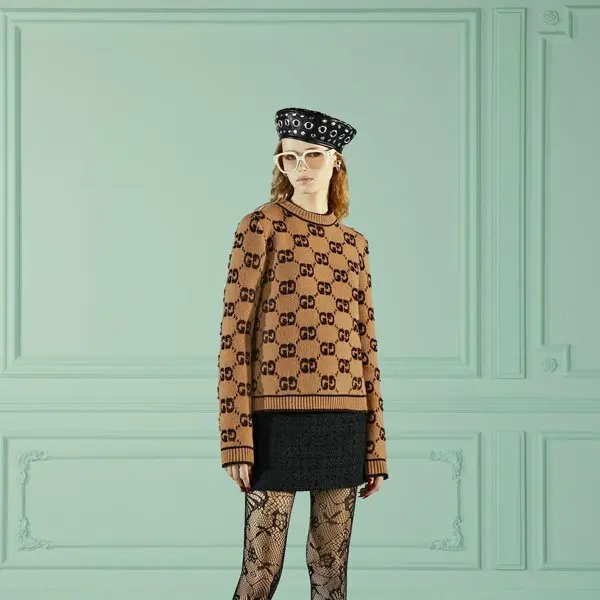 Gucci Gg Bouclé Jacquard Jumper