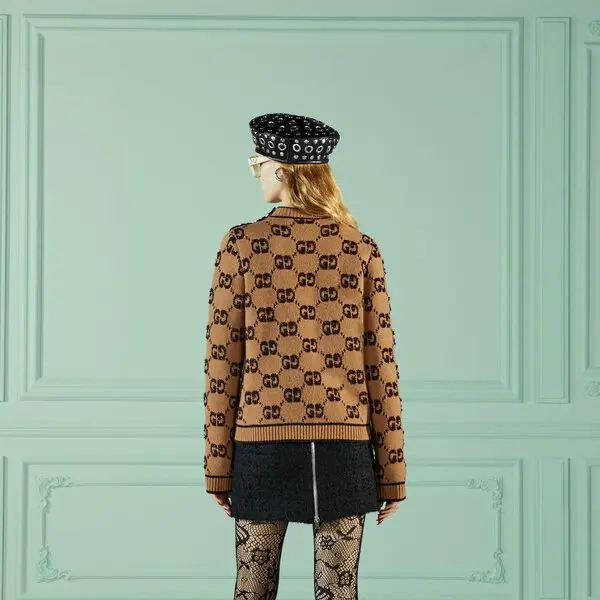 Gucci Gg Bouclé Jacquard Jumper