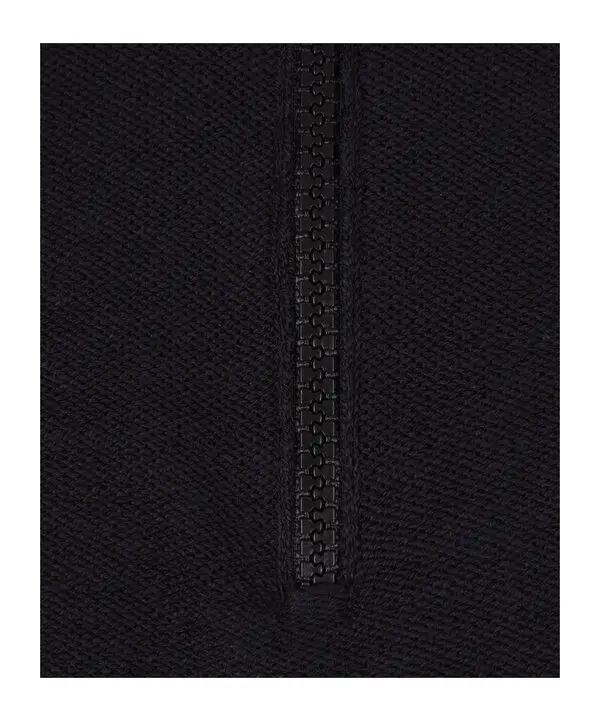 Stone Island Logo Patch Half-zip Jumper - Black