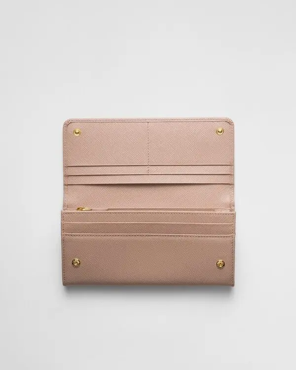 Prada Logo Continental Wallet
