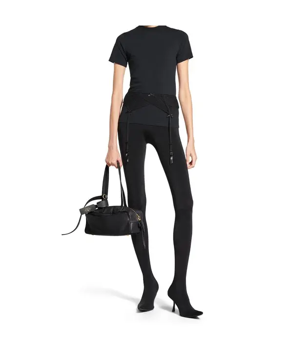 Balenciaga Carrie Small Bowling Bag - Black