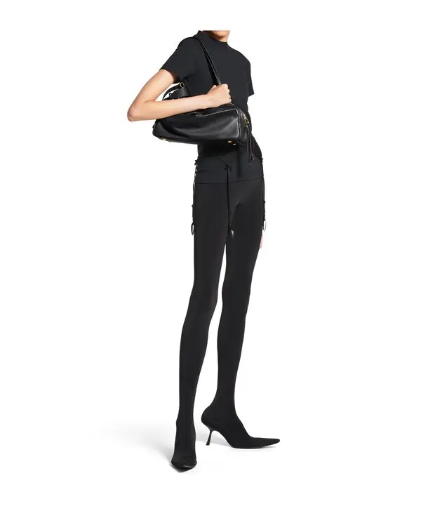 Balenciaga Carrie Small Bowling Bag - Black