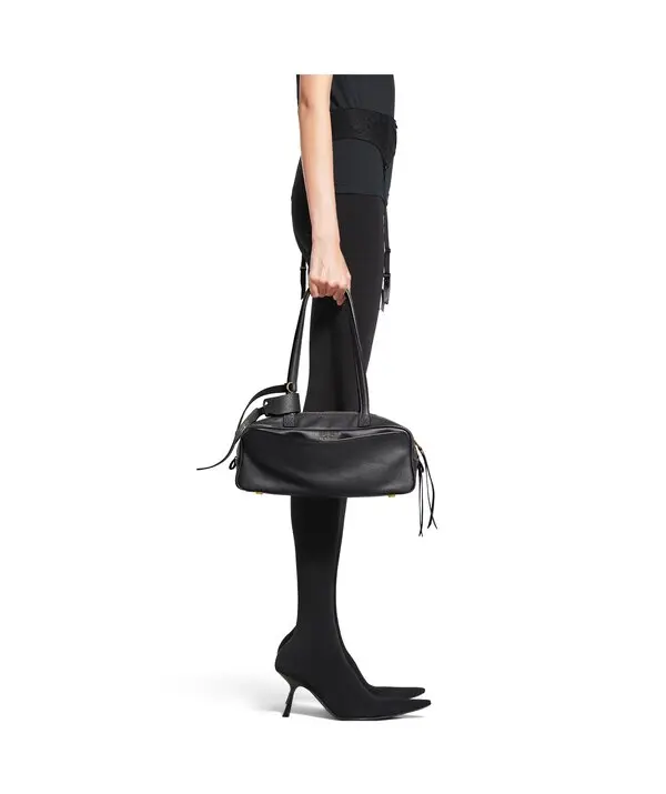 Balenciaga Carrie Small Bowling Bag - Black