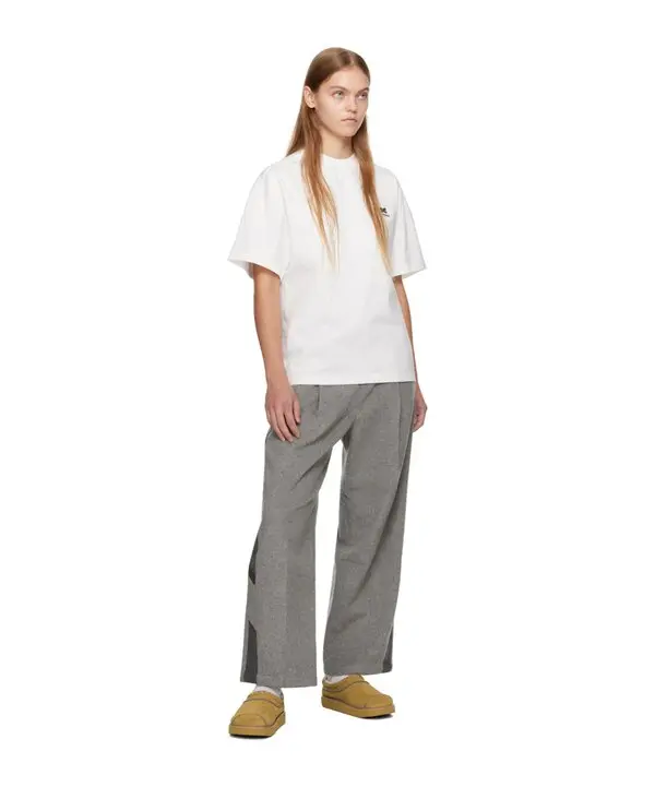 ADER ERROR Grey Stitched Zipper Casual Pants