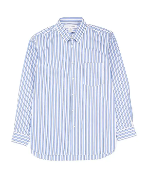Comme Des Garçons Striped Shirt - Blue