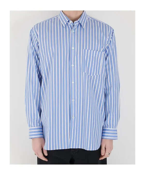 Comme Des Garçons Striped Shirt - Blue