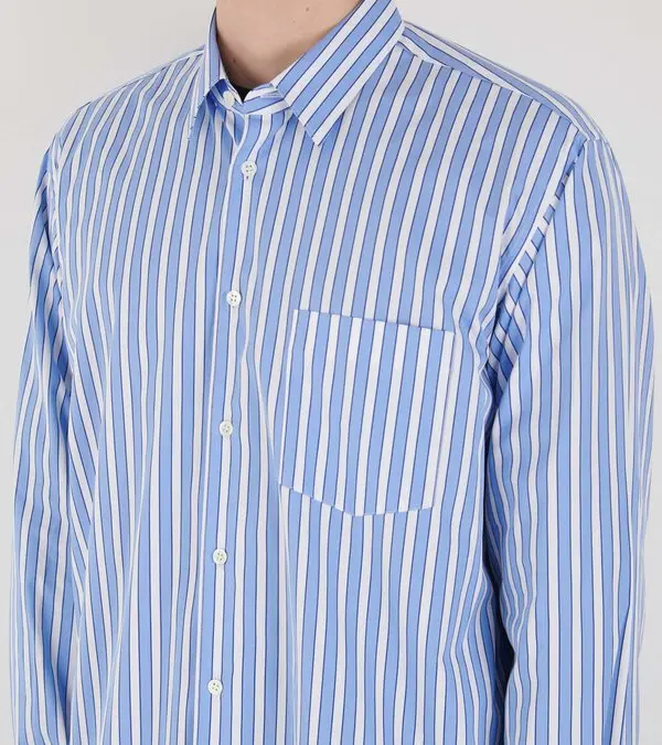 Comme Des Garçons Striped Shirt - Blue