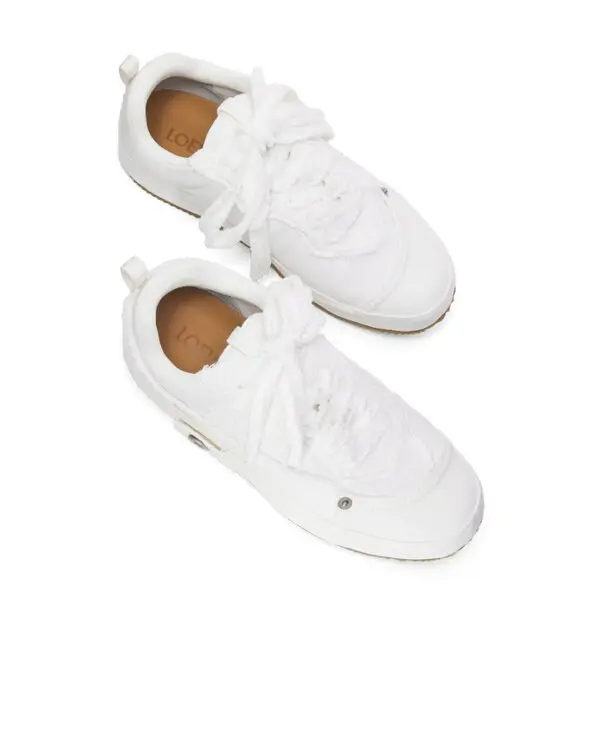 Loewe Deconstructed Denim Patchwork Sneakers