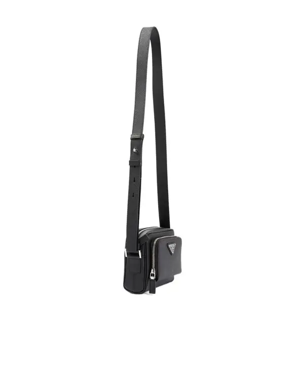 Prada Triangle Logo Crossbody Bag