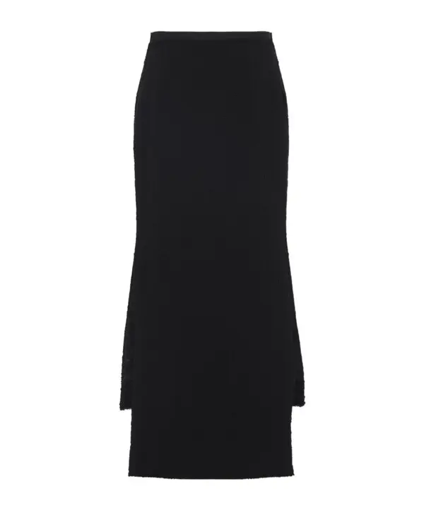 LANVIN High-rise Textured Straight Skirt