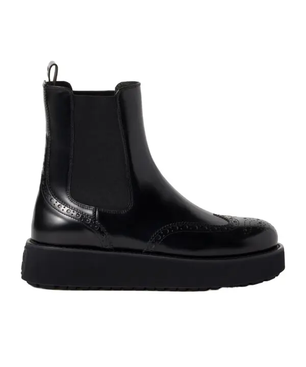 Miu Miu Round Toe Chelsea Boots