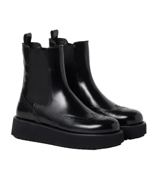 Miu Miu Round Toe Chelsea Boots