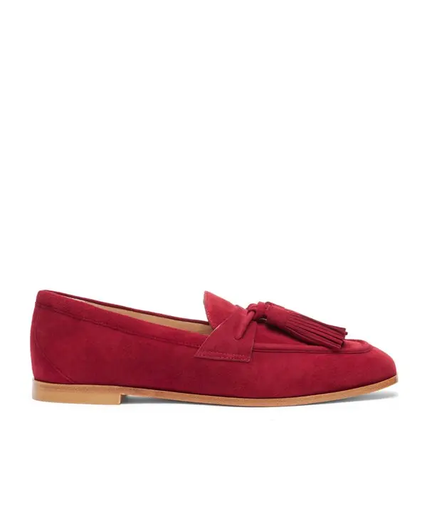 STUART WEITZMAN Lindi Tassel Loafers - Red