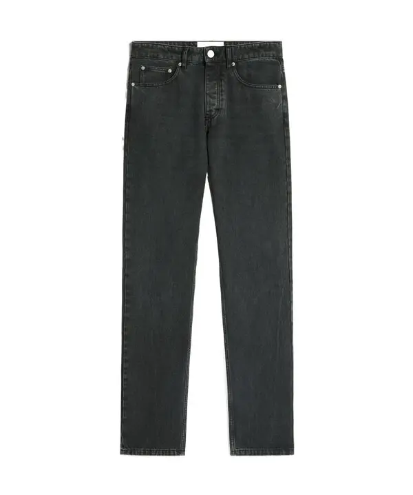 AMI Paris Logo Patch Jeans - Black