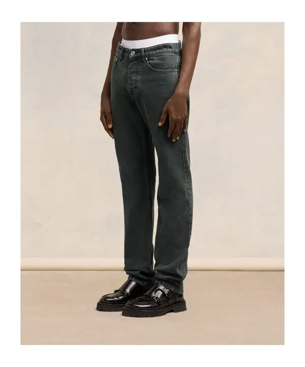 AMI Paris Logo Patch Jeans - Black