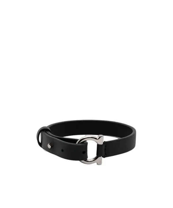 FERRAGAMO Gancini Buckle Bracelet - Black