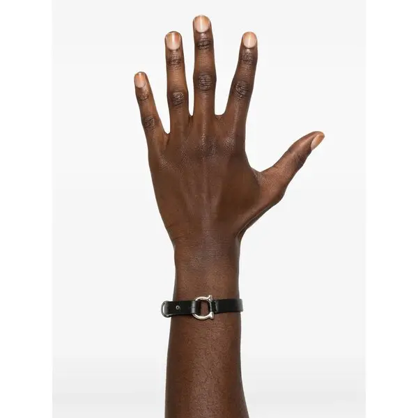 FERRAGAMO Gancini Buckle Bracelet - Black
