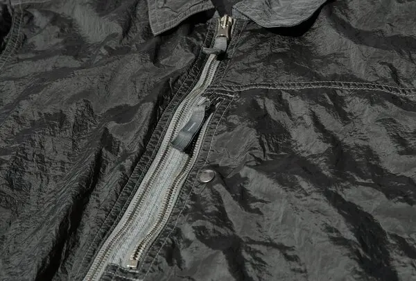 Stone Island Logo Patch Zip-up Overshirt