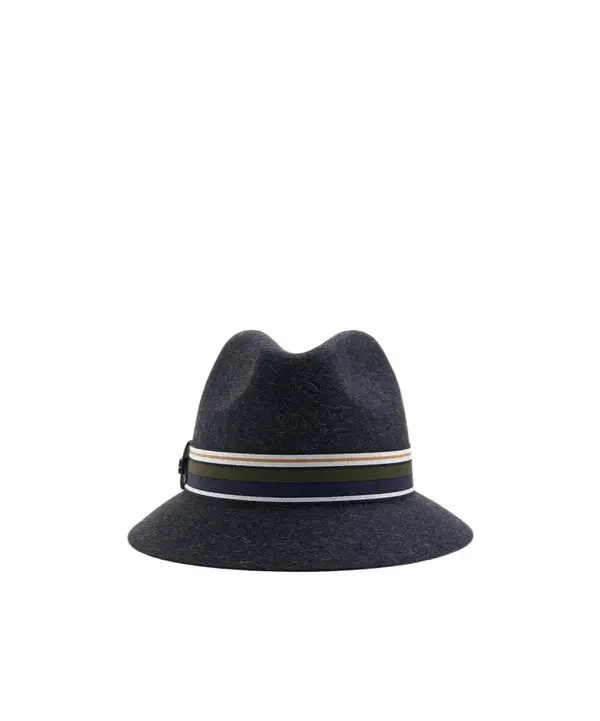 Loro Piana Striped Fisherman's Hat - Black