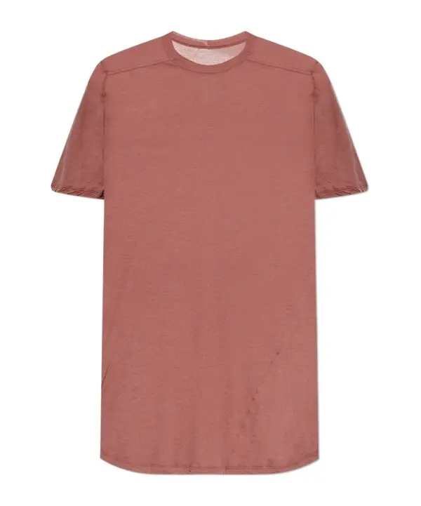 Rick Owens Short Sleeve Crewneck T-shirt - Red