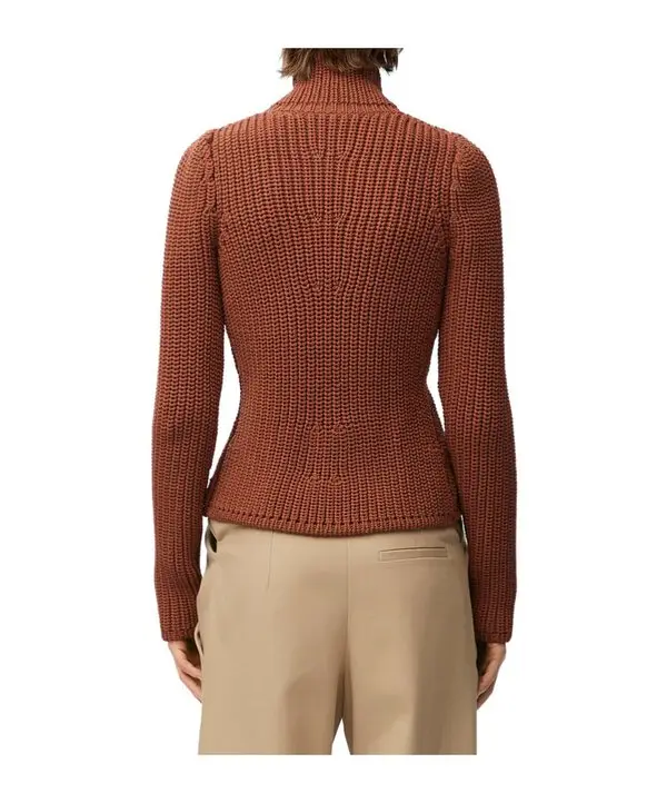 Loewe Technical Knit Jacket With Ribbed Collar