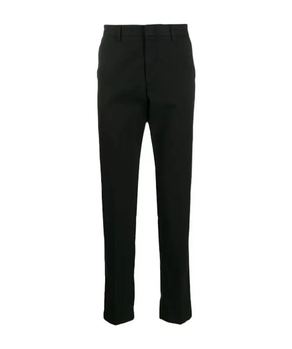 Hugo Boss Straight-leg Stretch-cotton Trousers