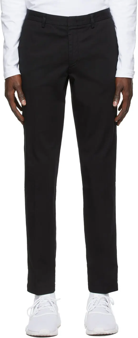 Hugo Boss Straight-leg Stretch-cotton Trousers
